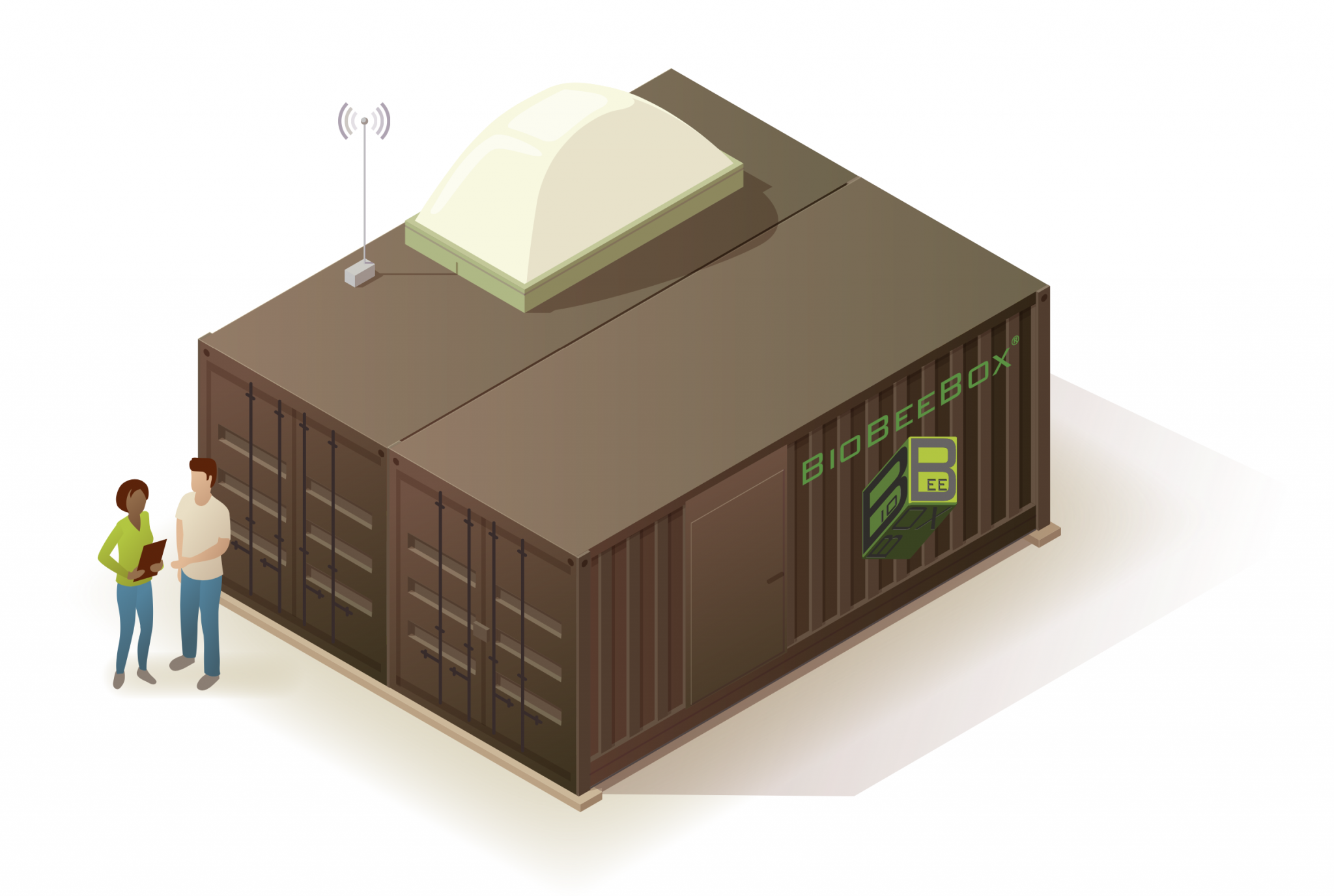 Solution containérisée de gestion autonome des biodéchets | BIOBEEBOX